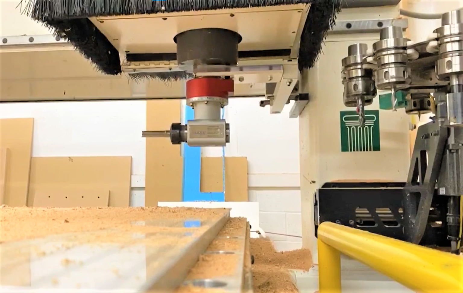 Agregate Spindle Head C Axis On Cnc Router Machmotion