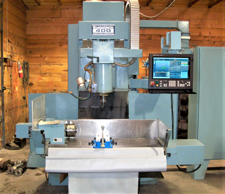 Bostomatic 400 Bed Mill Control Retrofit with 4th Axis Rotary Table ...