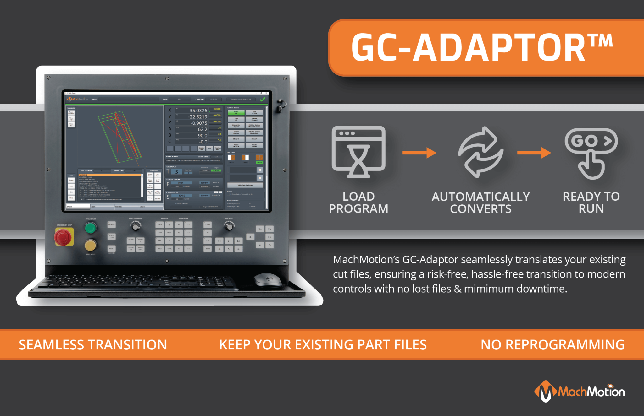 Upgrade CNC & Keep Your Files - The MachMotion GC-ADAPTOR - MachMotion